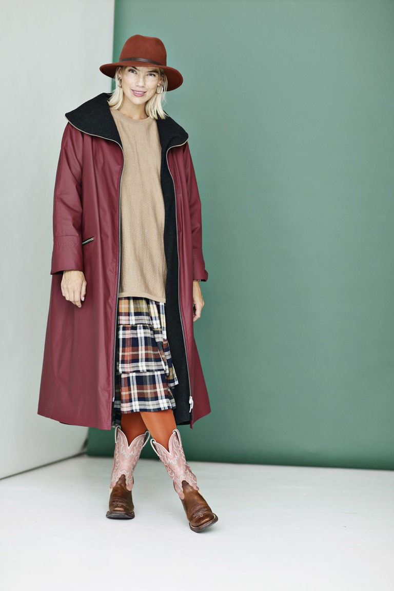 Grå regnfrakke | Regnfrakke | McB | McVERDI | Foeret med uld foer