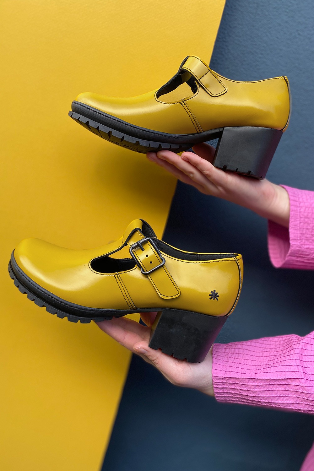 Gul sko med hæl fra Art - McVERDI Se hele vores udvalg af Art sko