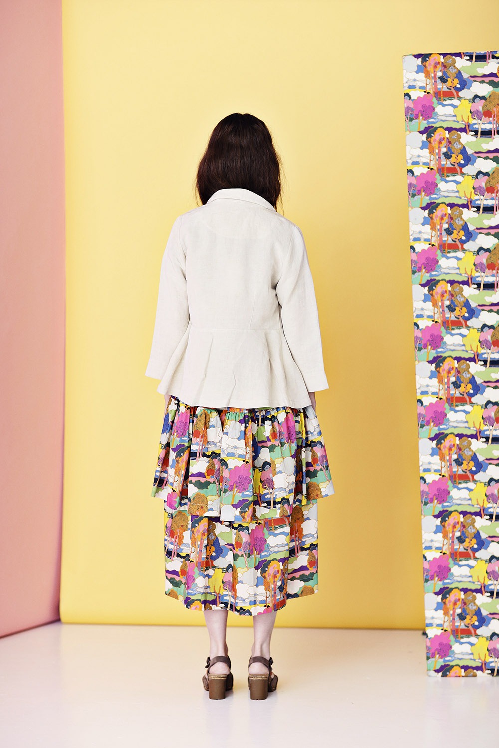 Jacket | Fitte | Sand coloured | Viscose | Linen | McVERDI