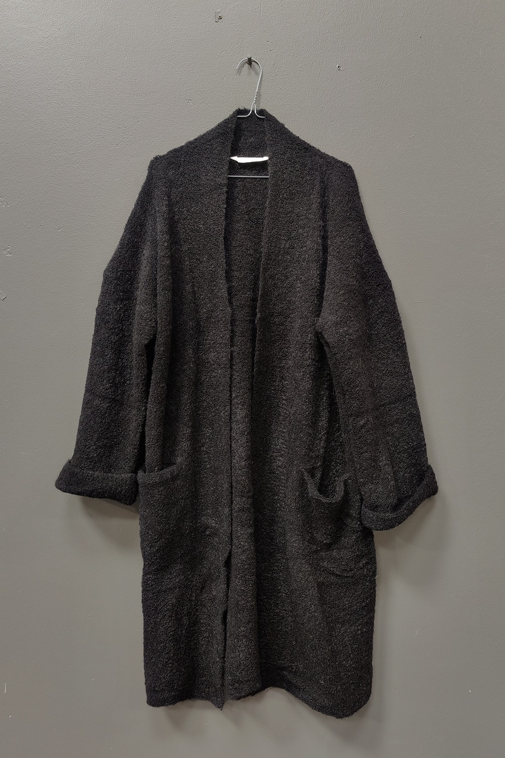 Sort cardigan i alpakauld fra Gai+Lisva - McVERDI - Cardigan i strik