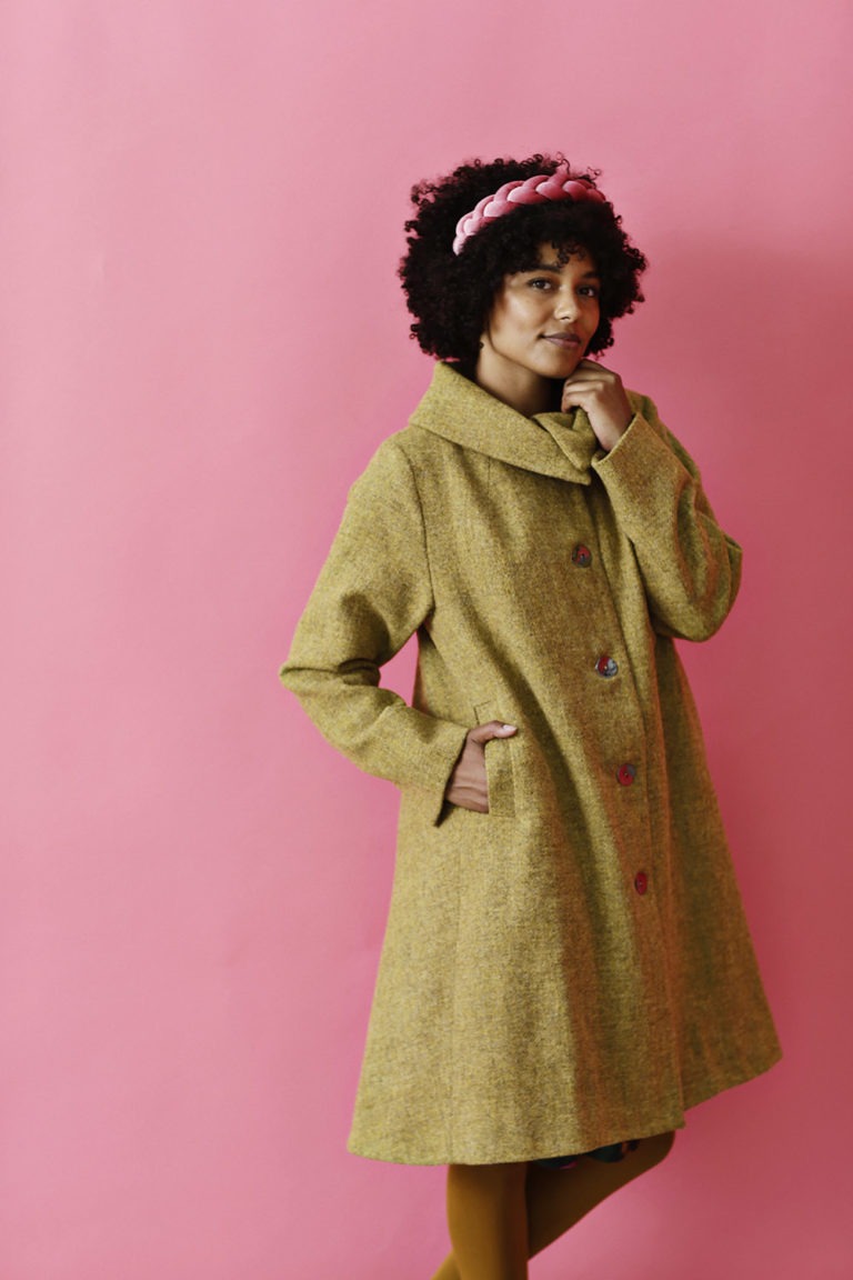 long coat | mc value | wool blend coat | coat with buttons