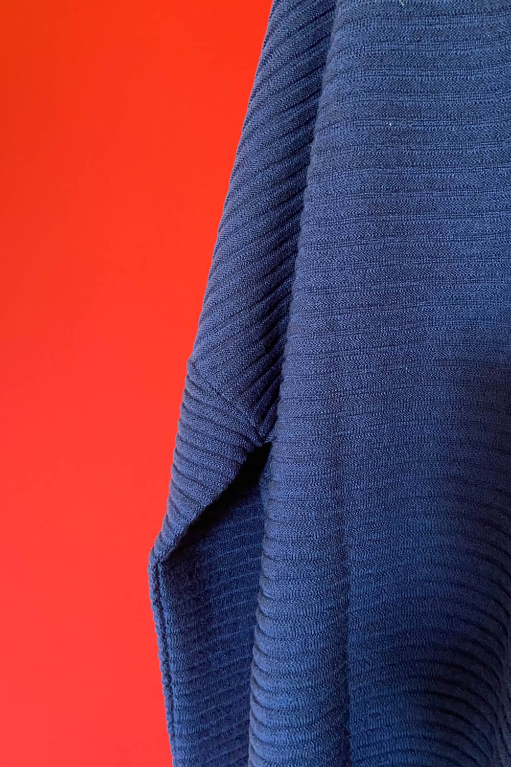 Blue oversize blouse | Knitted blouse | Muse Knitwear | McVERDI