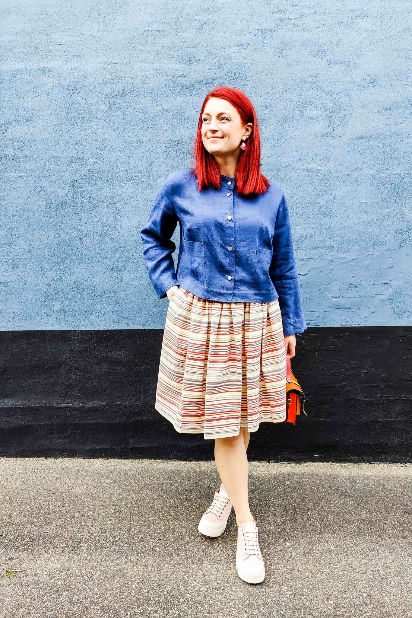 Stribet sommernederdel | slow fashion | september20 | nederdel