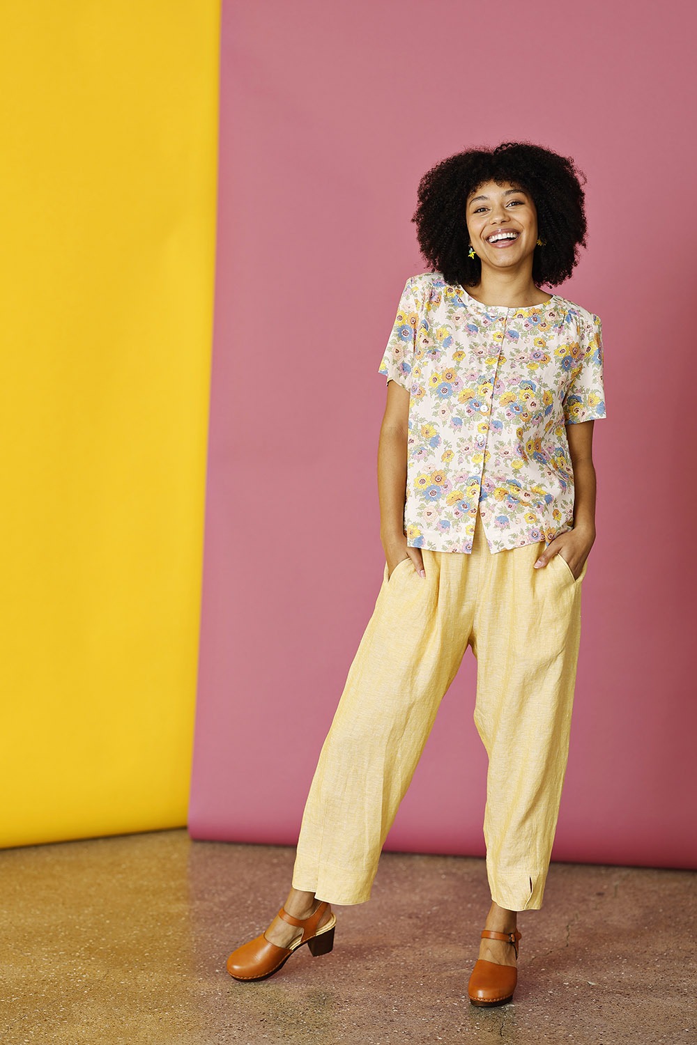 Skjortebluse romantisk print | edith bluse | skjorte | bluse | liberty